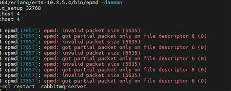 Epmd Invalid Packet Size · Rabbitmq Rabbitmq Server · Discussion 6786 · Github