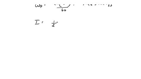 solved a uniform disc with radius r and a mass of m kg is mounted