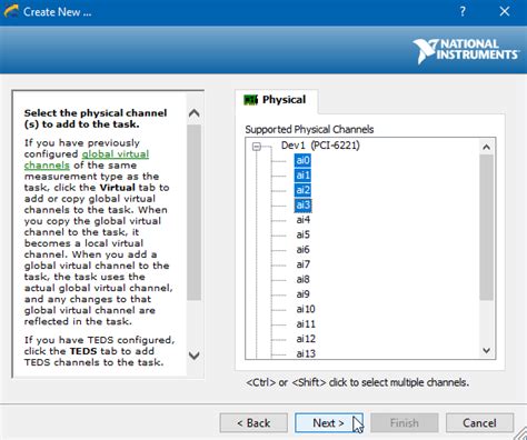 Create Tasks For Ni Daqmx Devices In Ni Max Ni