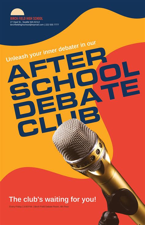 After School Debate Club Poster In Illustrator Word Psd Publisher Download