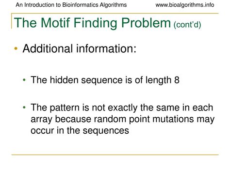 Ppt Finding Regulatory Motifs In Dna Sequences Powerpoint
