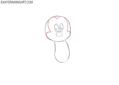 How To Draw Minnie Mouse Easy Drawing Art