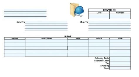 Labour Contractor Invoice Format In Excel Cards Design Templates