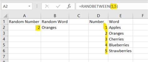 Generate A Random Number Is Excel