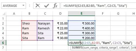 Sum Sumif Sumifs Functions In Excel