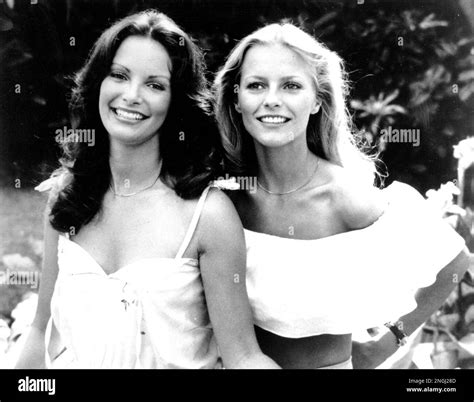 Co Stars Jaclyn Smith Left And Cheryl Ladd Pose Together In Character
