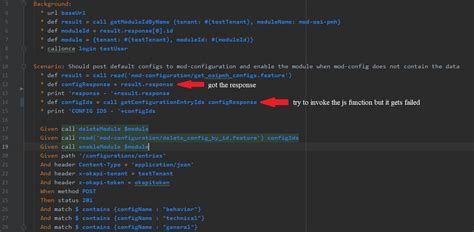 javascript how can i call the js function in karate feature file with