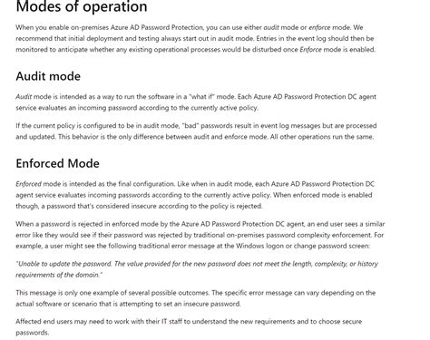 Enabling Password Protection In Blocking Mode With Exceptions Microsoft Qanda