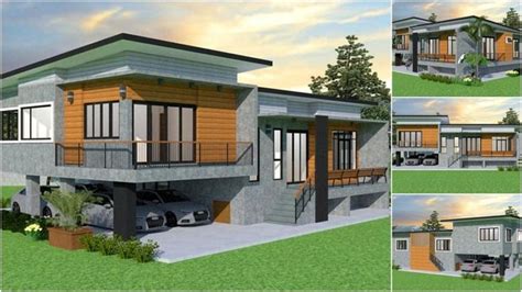 แบบบ้านสวยชั้นครึ่ง 3 ห้องนอน 2 ห้องน้ำ โมเดิร์นลอฟท์สวยทันสมัย ไอเดียสร้างบ้าน Modern