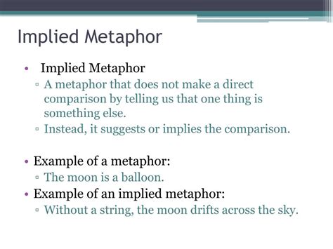 Ppt Implied Metaphor Powerpoint Presentation Free Download Id 1816722