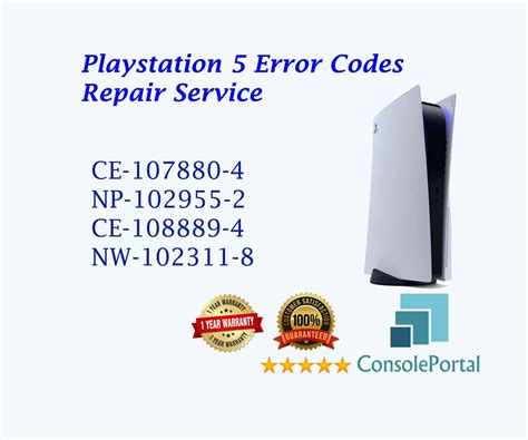 Playstation 5 Error Codes Repair Playstation 5 Repair Service