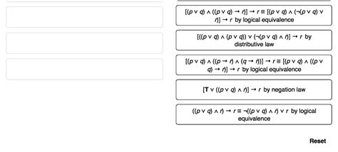 Solved Palt Prove The Given Expression Is A Tautology By