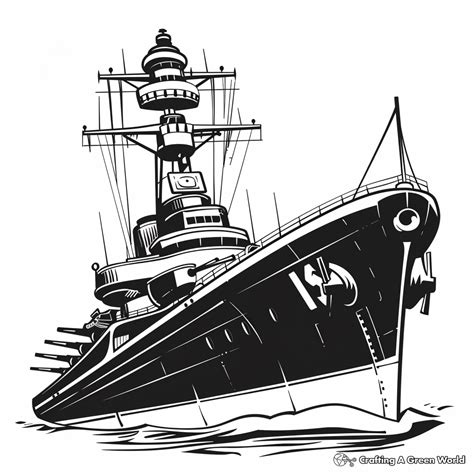 Battleship Coloring Pages Free And Printable