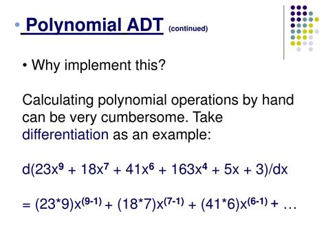 Ppt The Polynomial Adt Powerpoint Presentation Free Download Id5371107