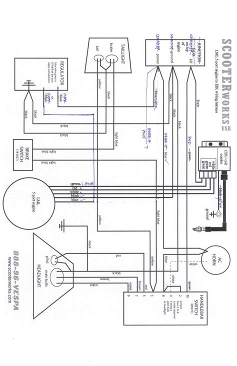 Modern Vespa Wiring Diagram Help