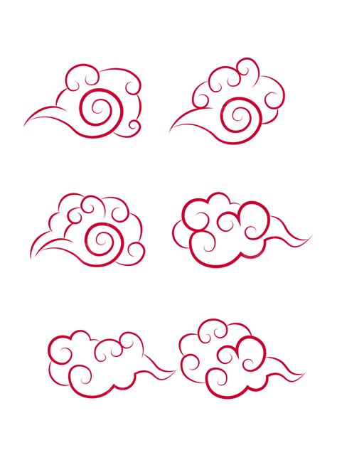 Chinese Wind Auspicious Cloud Decorative Texture Chinese Traditional Cloud Pattern Pattern