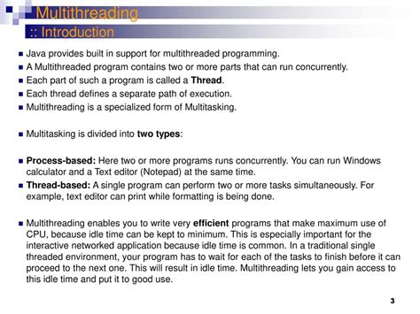 multithreading in java ppt download