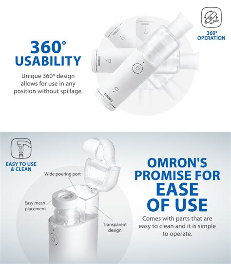 Omron Ne U100 Portable Mesh Nebulizer Machine For Asthma With Complete Set Shopee Philippines