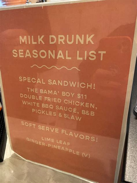 Milk Drunk Seattle Photos And Restaurant Reviews Food Delivery