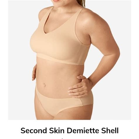 Ruby Ribbon Intimates And Sleepwear Ruby Ribbon Second Skin Deep V Demiette Bra Poshmark