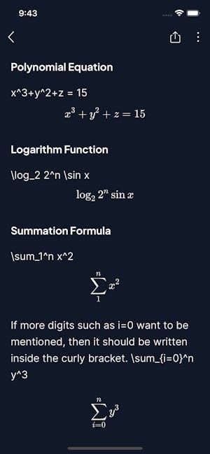 How To Display Math Equations In React Native