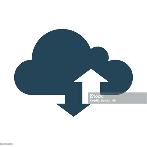 클라우드 서비스에서 다운로드 및 업로드합니다 동기화 아이콘입니다 클라우드 컴퓨팅 아이콘입니다 0명에 대한 스톡 벡터 아트 및 기타 이미지 Istock