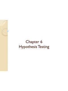 Chapter 6 Hypothesis Testing Chapter 6 Hypothesis Testing Pdf PDF4PRO