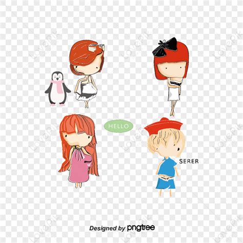 벡터 아트워크 만화 여자 일러스트귀엽다왕녀애니메이션 Png 일러스트 무료 다운로드 Lovepik