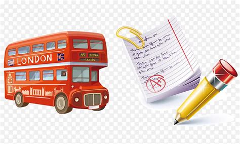 本子笔和巴士png图片素材下载 图片编号qprnnlvq 免抠素材网