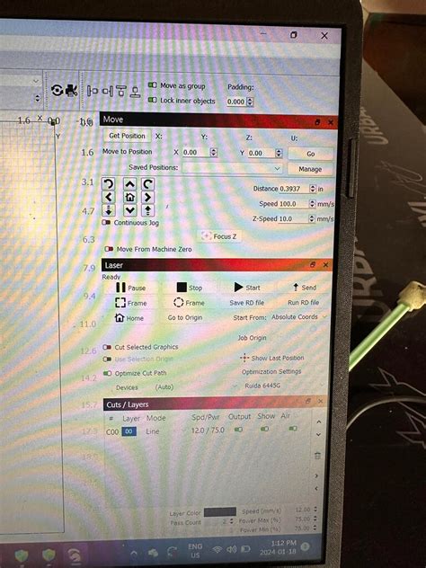 Readjusted The Mirrors For Alignment Now Laser Wont Cut Through Material Lightburn Software