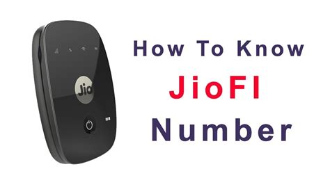 JioFi Tips How To Know Jiofi Number YouTube