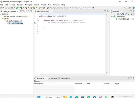 我用eclipse写的第一个java代码eclipse第一个java程序代码 Csdn博客