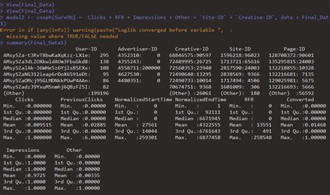 R Coxph Error In If Anyinfs Warningpasteloglik Converged Before Variable