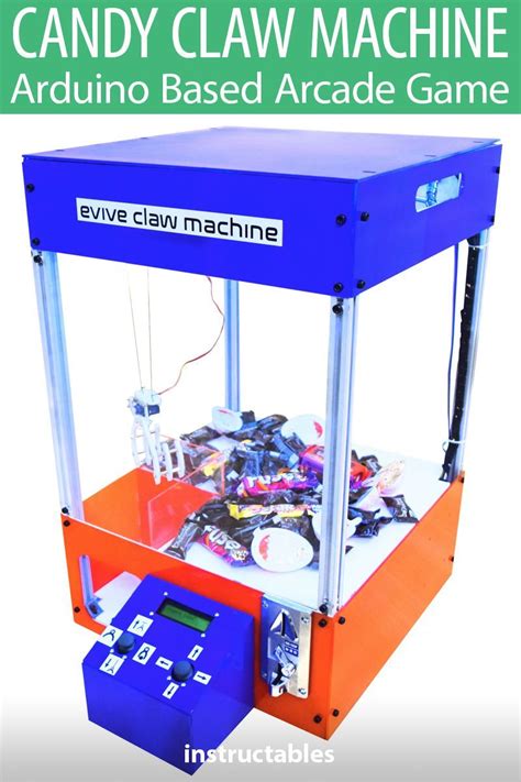Candy Claw Machine Arduino Based Arcade Game Claw Machine Arduino Arcade