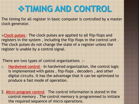 Computer Instructions And Timing And Control Pptx