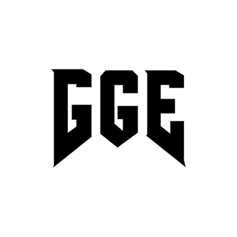 기술 회사 Gge의 글자 로고 디자인 검은색과 색 색상 조합 Gge 로고 Gge 터 Gge 디자인 Gge 아이콘 Gge 알파 Gge 타이포그래피 로고 디자인 프리미엄 벡터