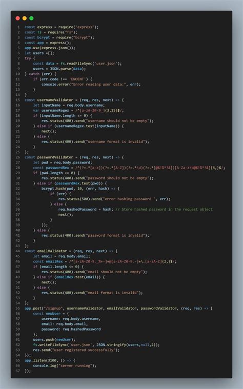 Nodejs Expressjs Bcrypt Backenddevelopment Apidevelopment