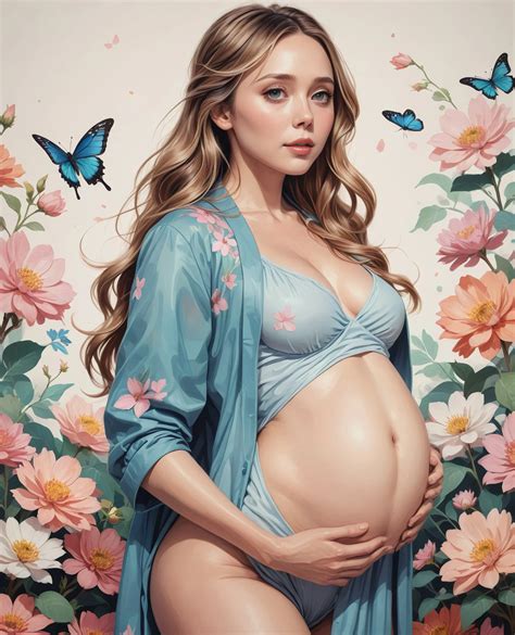 Fat Elizabeth Olsen Pregnant Free Ai Photo Generator Starryai