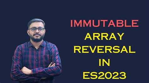 How To Reverse An Array In Modern Javascript Youtube