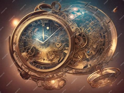 Premium Ai Image Illustrate The Concept Of Time Travel