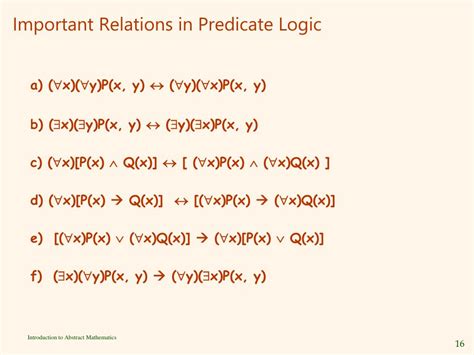 Ppt Chapter 2 The Logic Of Quantified Statements Predicate Calculus Powerpoint Presentation