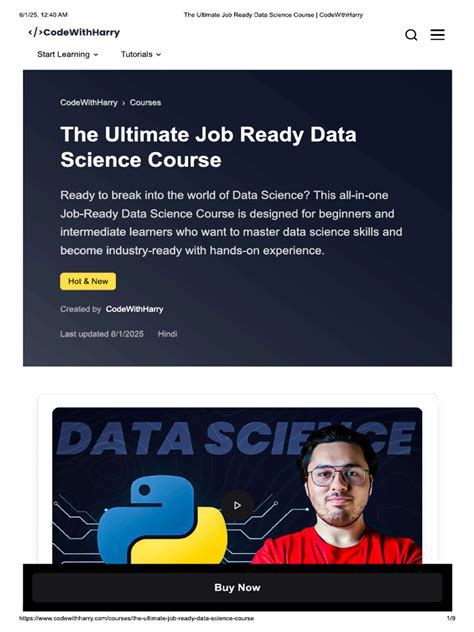Codewithharry Data Science Structure Pdf