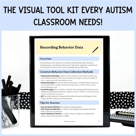 15 One Page Aba Strategy Visuals For Autism And Special Education Classrooms