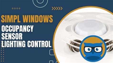 programming an occupancy sensor for lighting automation in simpl