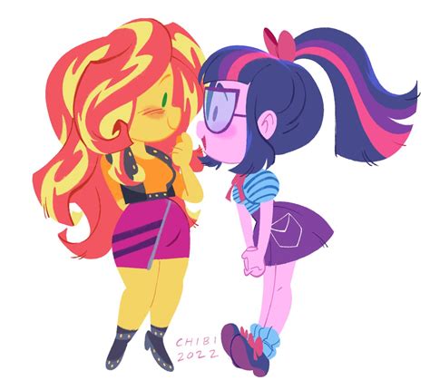 Twilight Sparkle Sunset Shimmer Sunset Shimmer And Sci Twi My