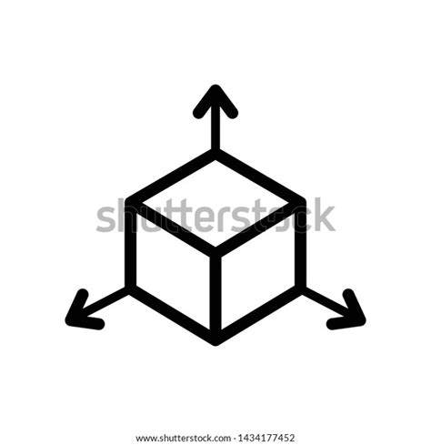 D Xyz Coordinate System Icon Stock Vector Royalty Free Shutterstock