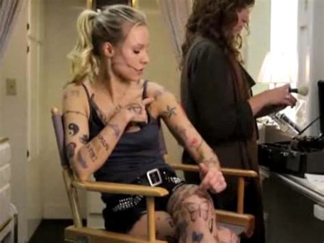 Shocker Clean Cut Kristen Bell Has Over 200 Tattoos Video