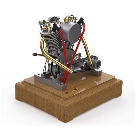 Musa Hoglet Mini V Twin Engine V2 Gasoline 4 Stroke Engine Motorcycle With Kickstarter Stirlingkit