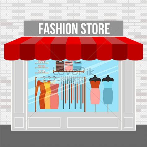 옷 가게 일러스트 무료 다운로드 Lovepik