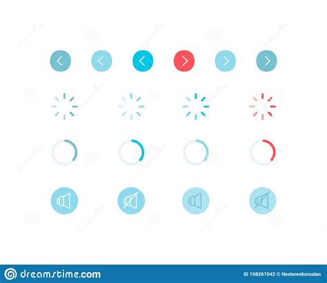 Music Download Ui Elements Kit Stock Vector Illustration Of Activate Graphic 198261042